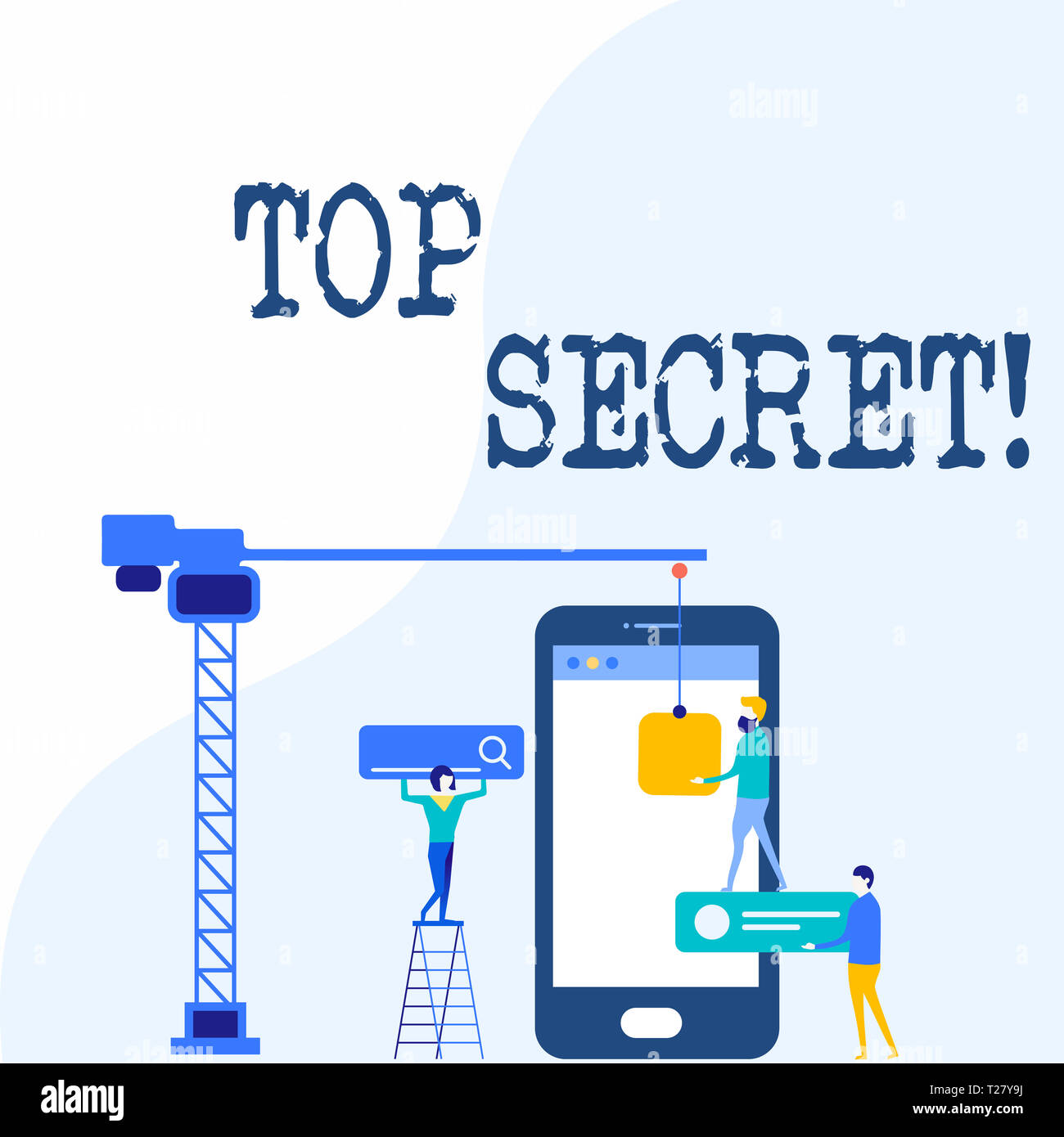 Handwriting text writing Top Secret. Conceptual photo highest secrec ...