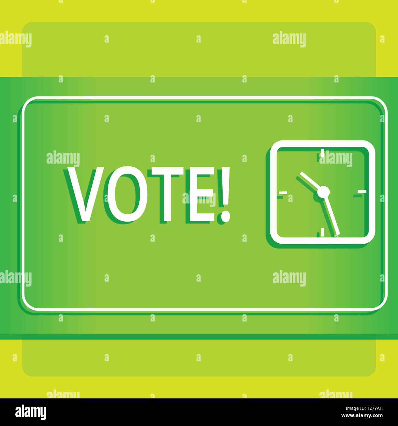 Text sign showing Vote. Business photo showcasing Formalized decision ...