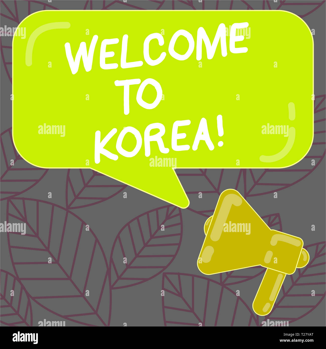 Writing note showing Welcome To Korea. Business concept for Arriving to ...