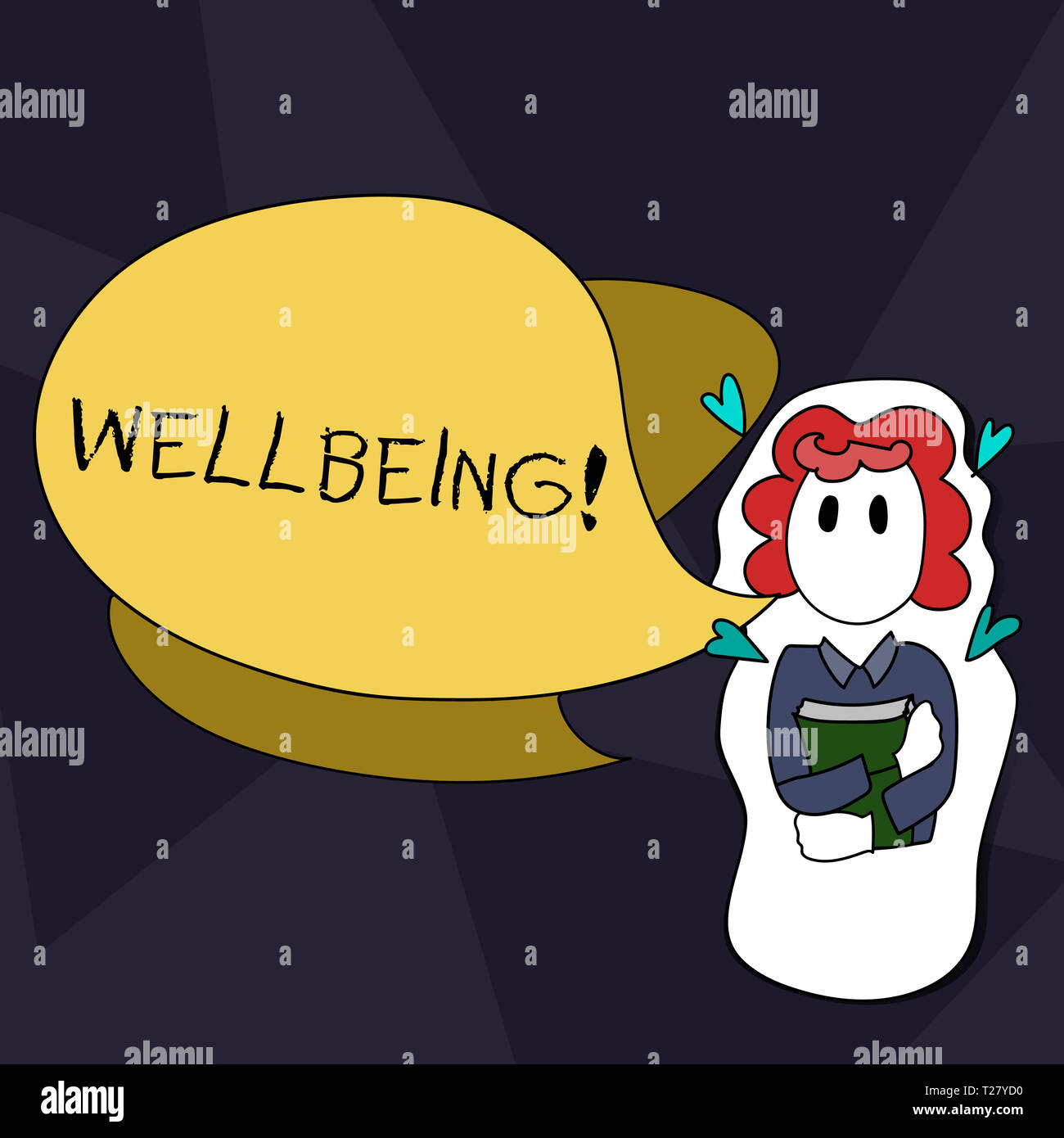 Handwriting text writing Wellbeing. Conceptual photo Healthy lifestyle ...