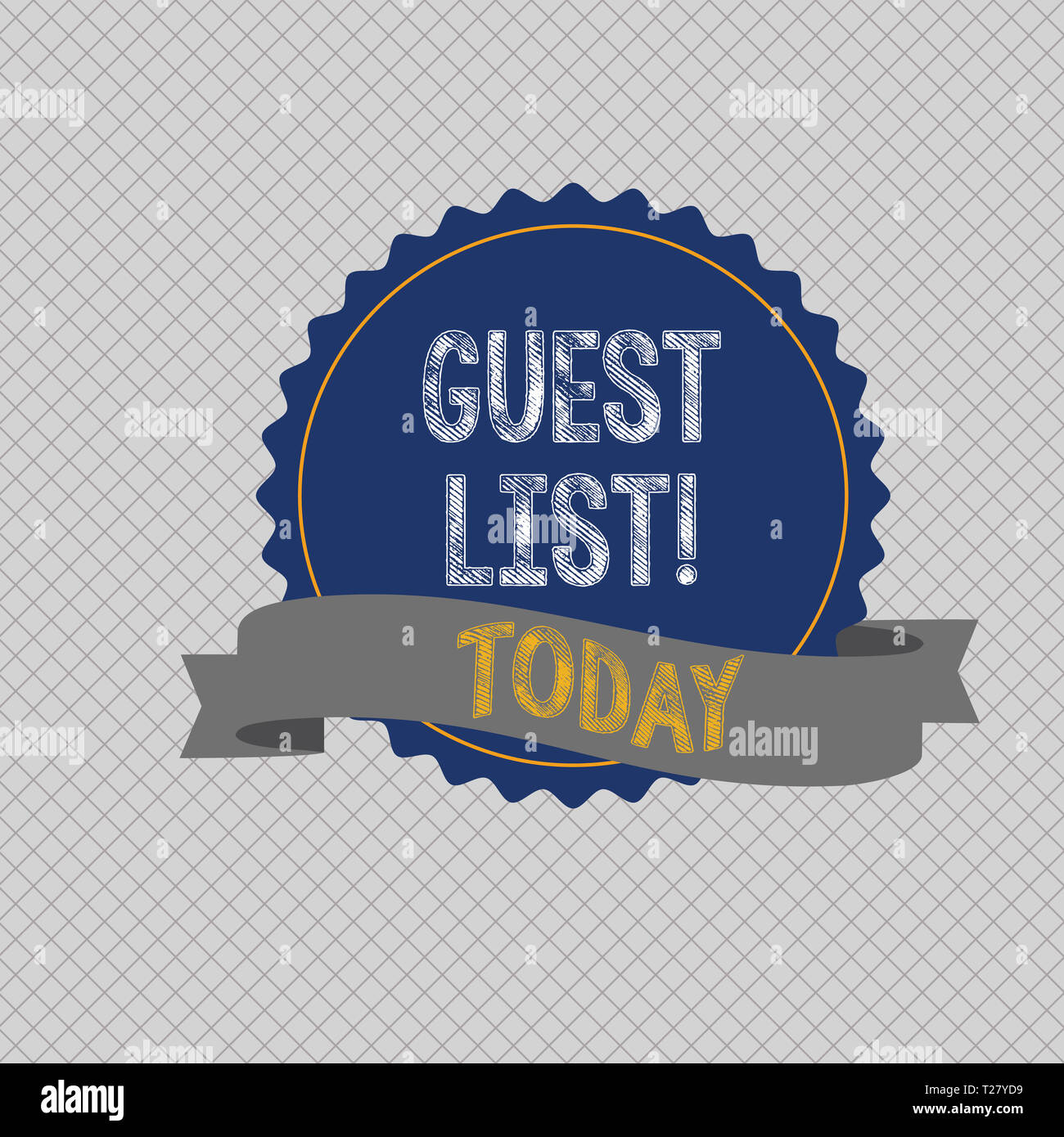 Conceptual hand writing showing Guest List. Concept meaning showing who ...