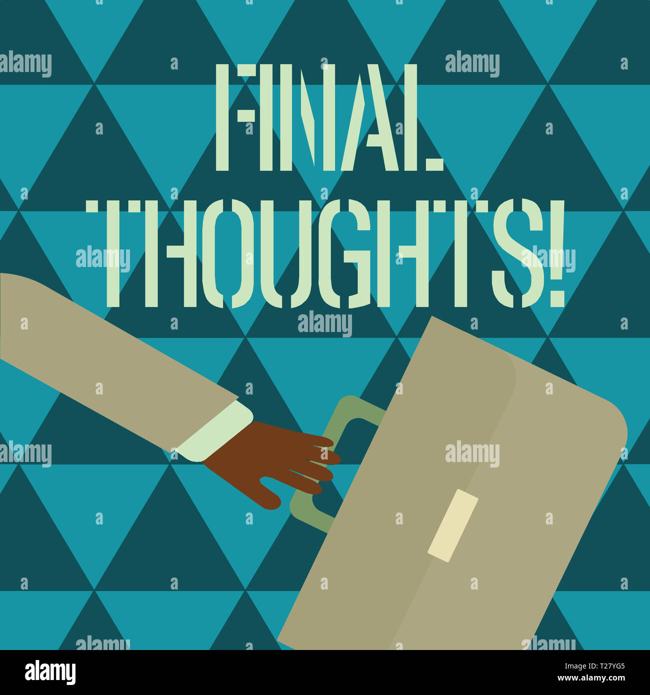 Text sign showing Final Thoughts. Business photo text should be last ...