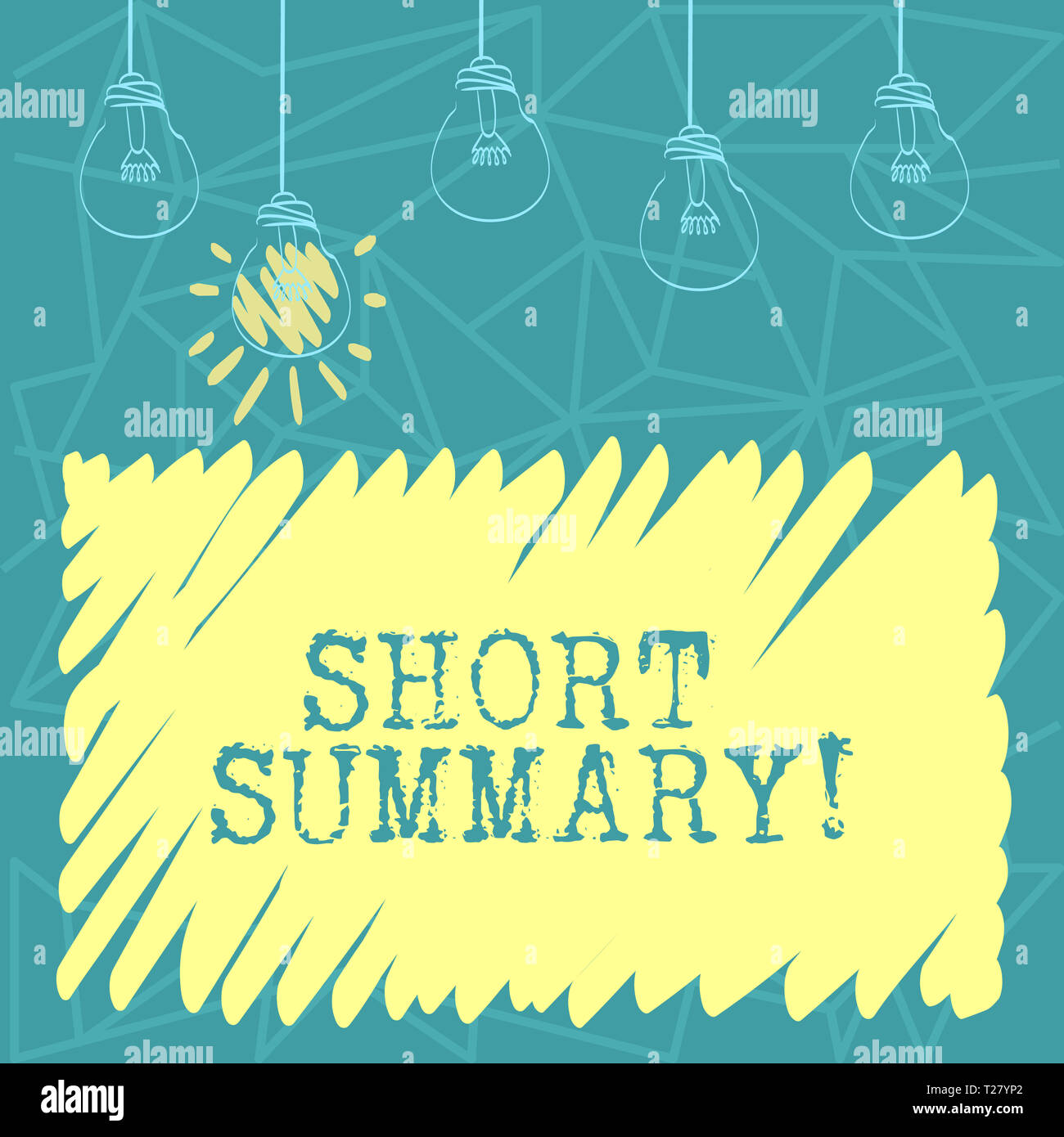 Handwriting text Short Summary. Conceptual photo Brief statement of ...