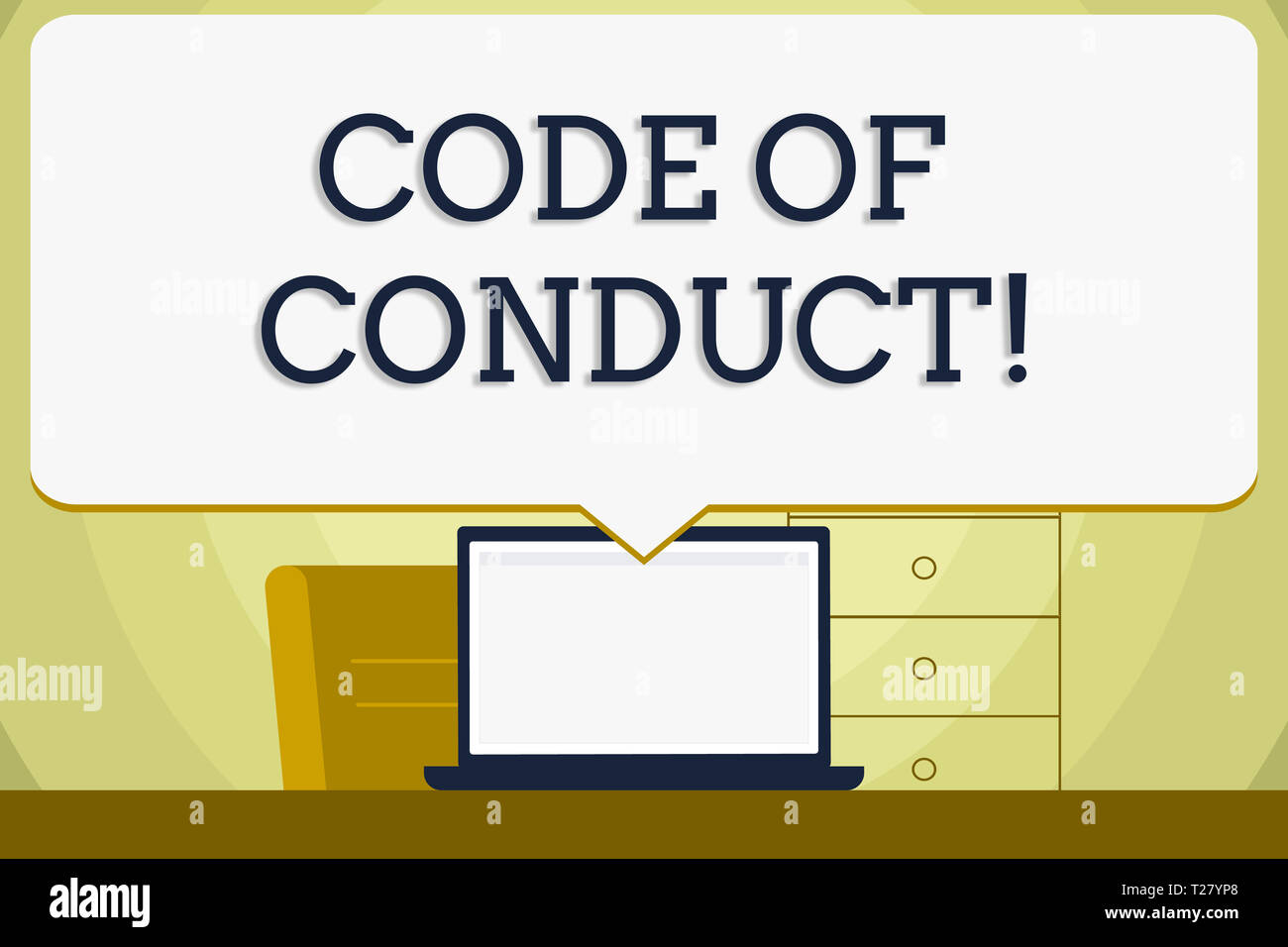 Conceptual hand writing showing Code Of Conduct. Concept meaning Follow ...