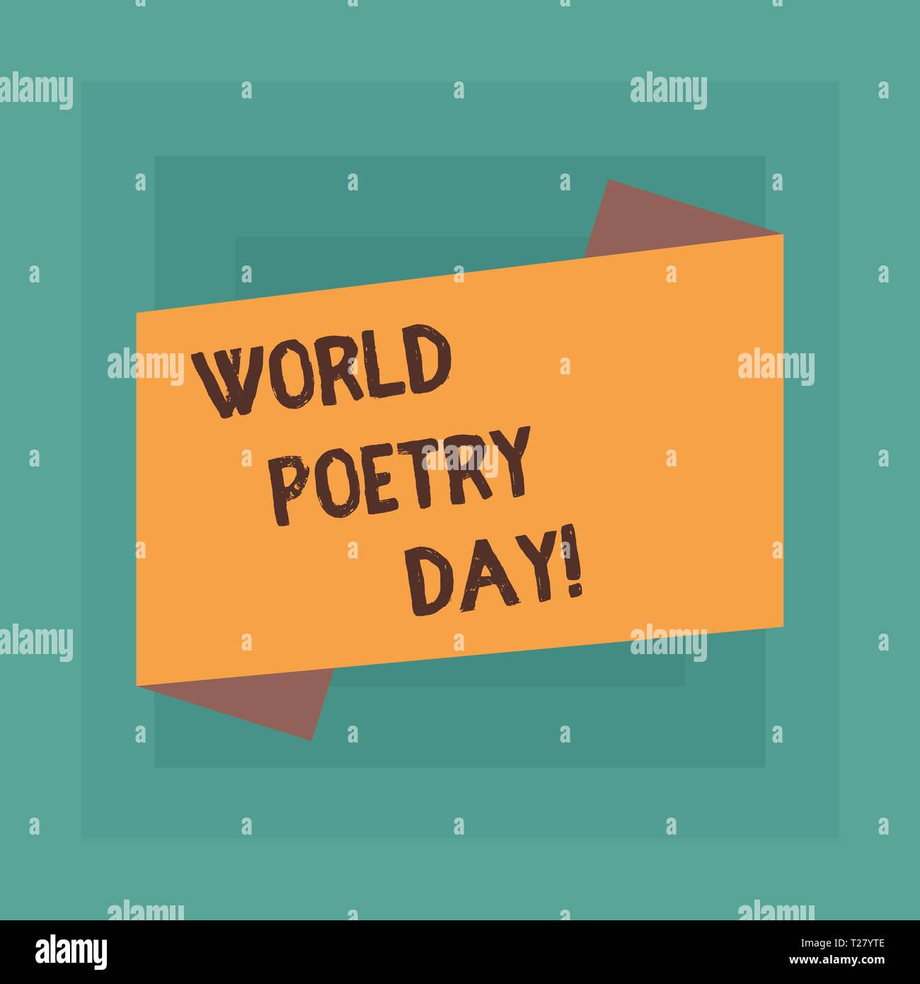 Conceptual hand writing showing World Poetry Day. Concept meaning ...