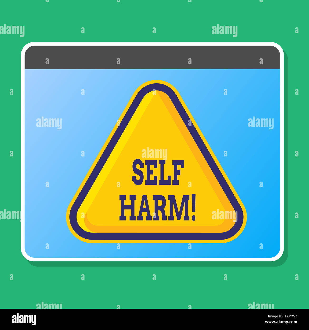 Handwriting text writing Self Harm. Conceptual photo deliberate injury ...