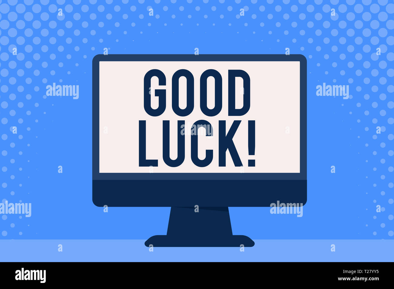 Conceptual hand writing showing Good Luck. Concept meaning used ...