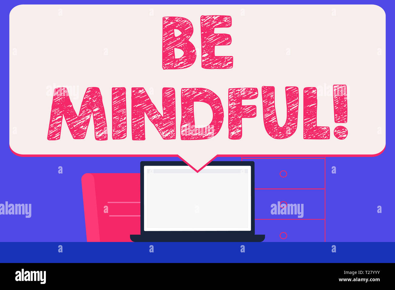 Text sign showing Be Mindful. Business photo showcasing Asking ...