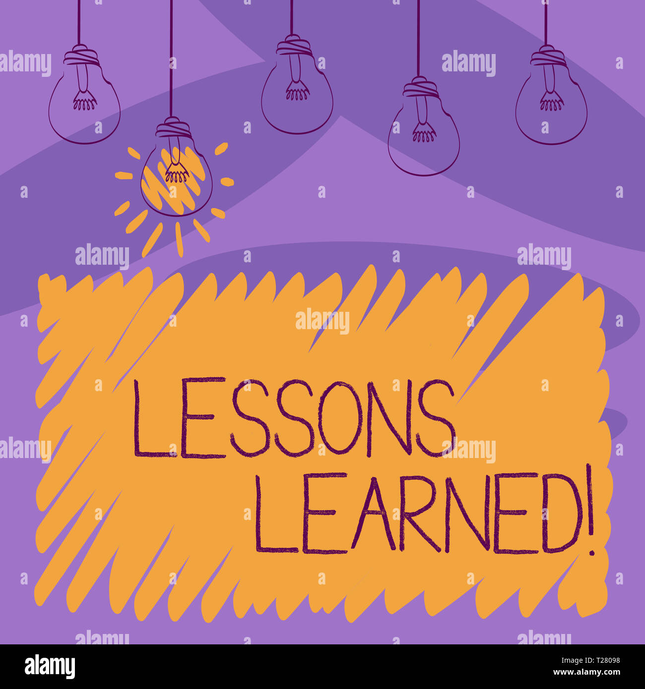 Writing note showing Lessons Learned. Business concept for experiences ...
