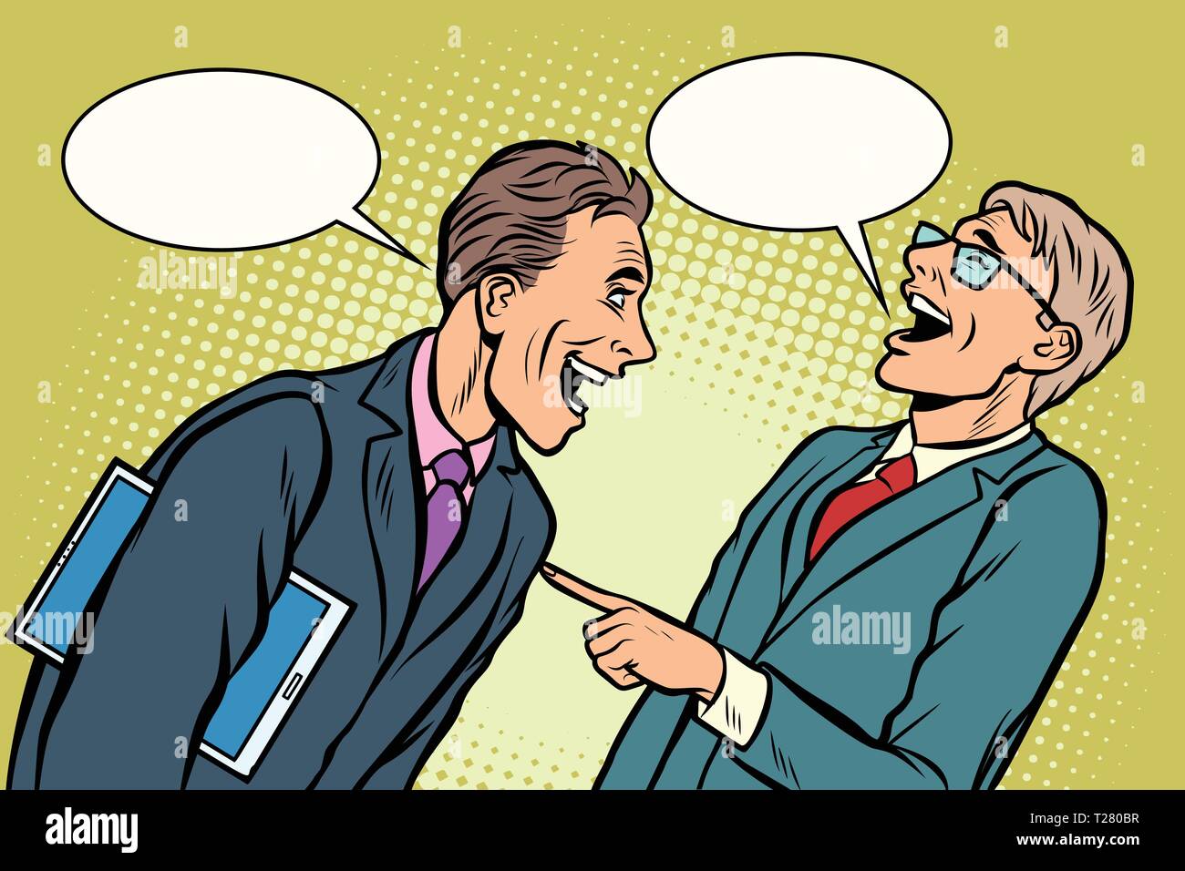 Communication laughing Stock Vector Images - Alamy