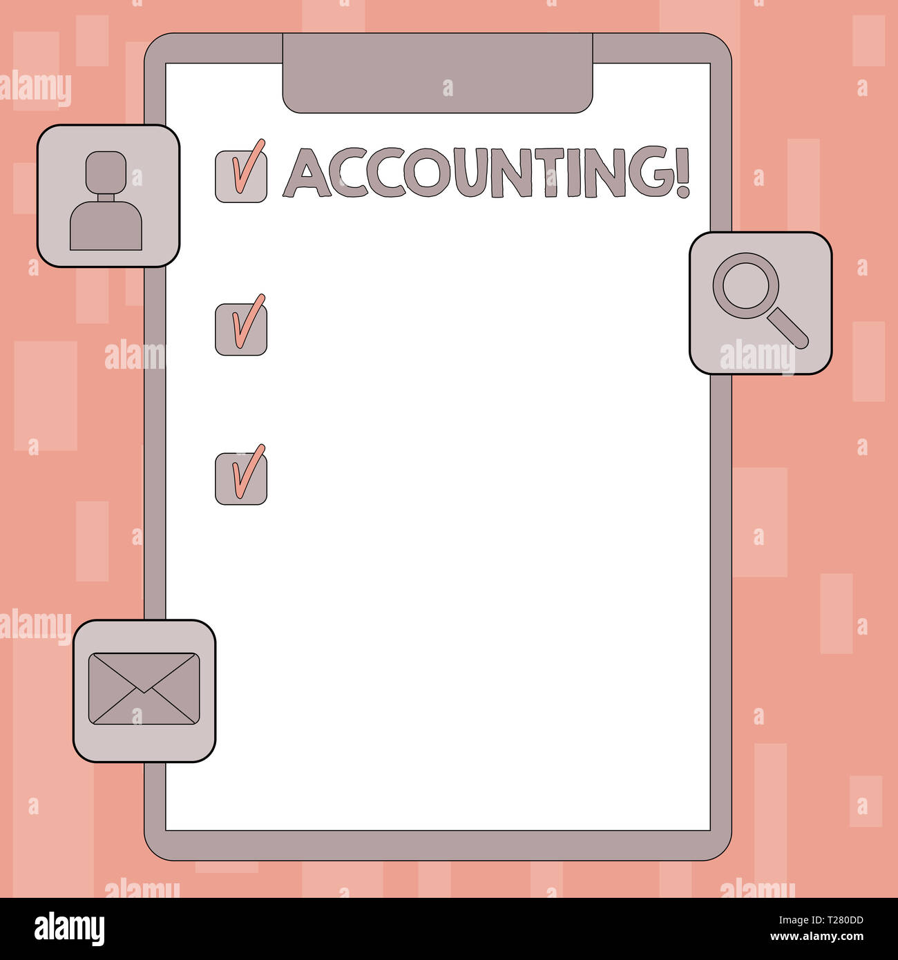 Writing note showing Accounting. Business concept for Account inner ...