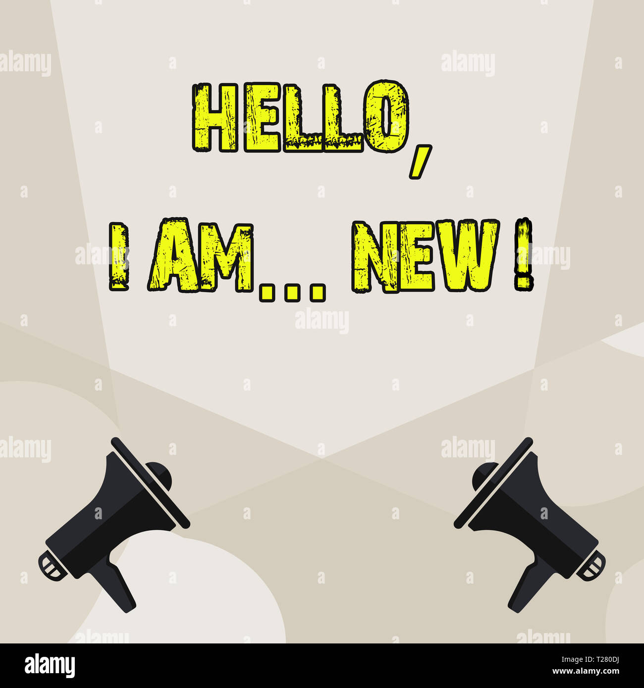 Conceptual hand writing showing Hello I Am New. Concept meaning used ...