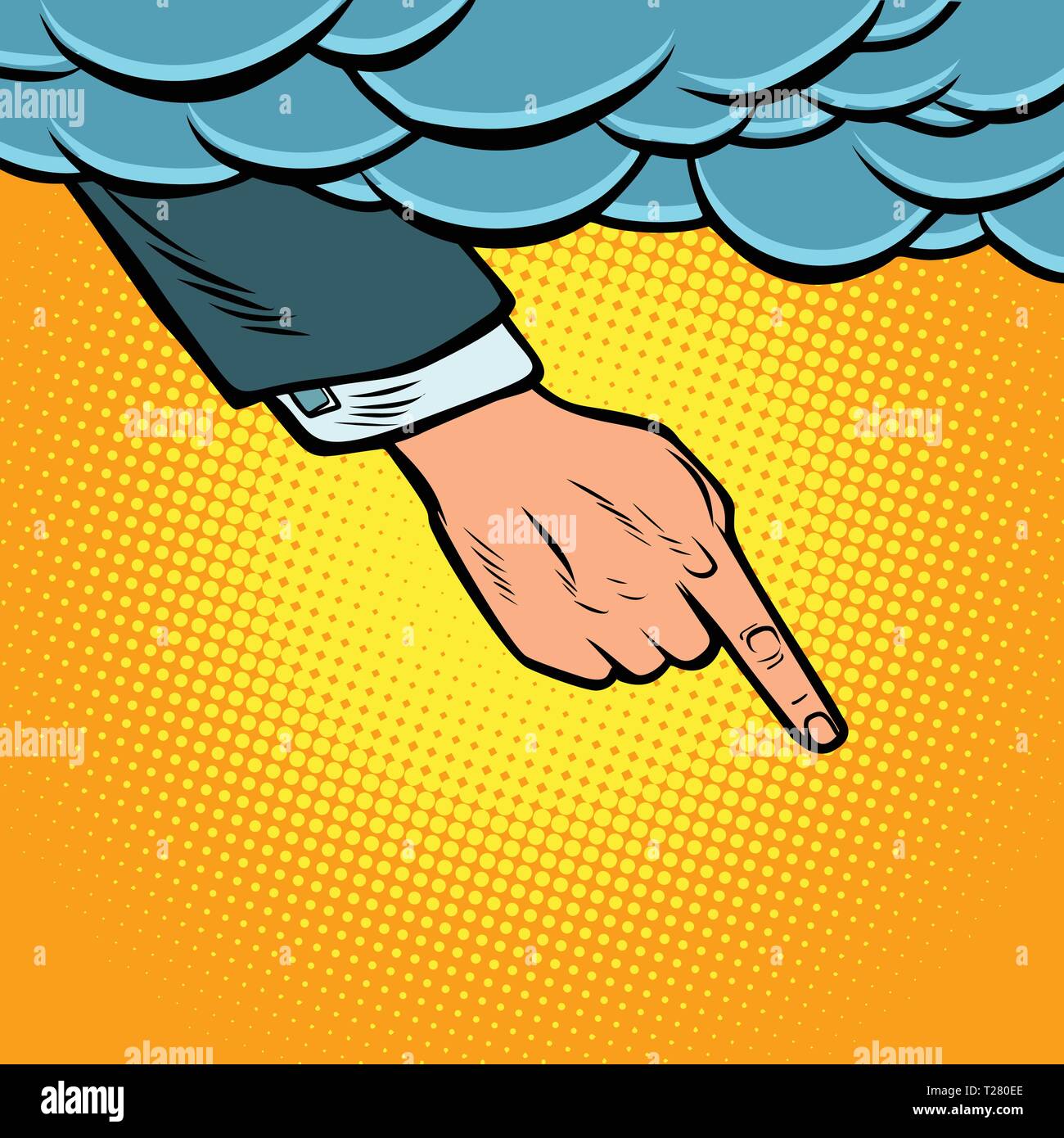 It was the hand of god Stock Vector Images - Alamy