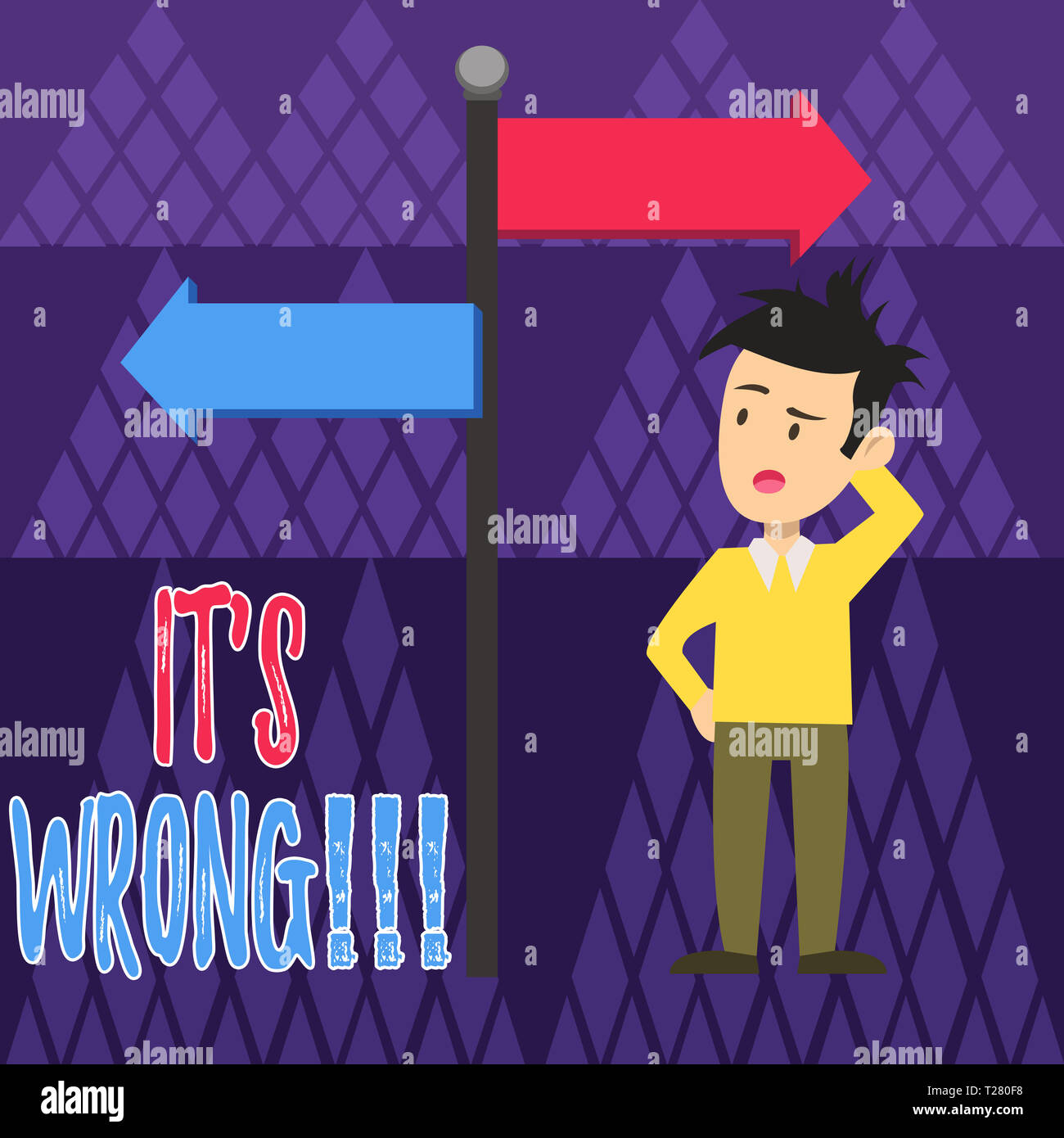 Handwriting text writing It S Wrong. Conceptual photo have made mistake ...