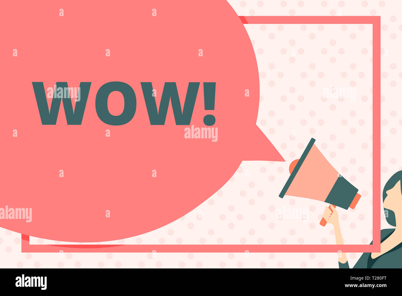 Handwriting text writing Wow. Conceptual photo Expression of somebody ...