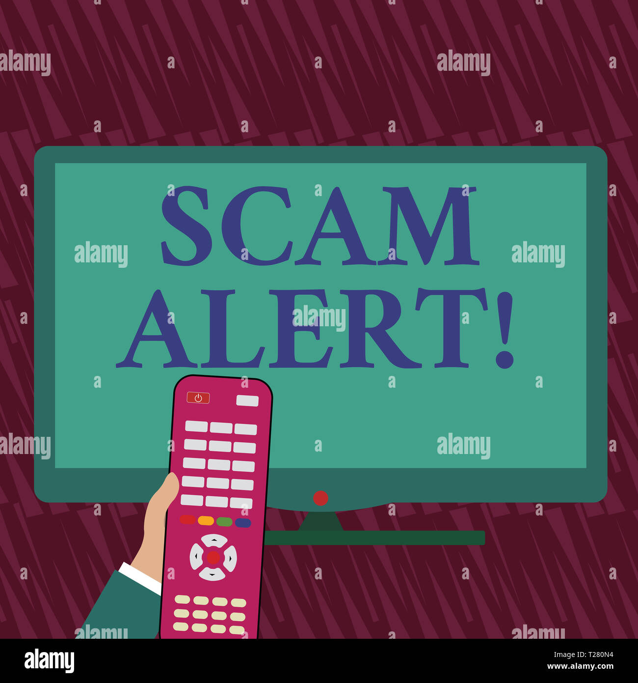 Text sign showing Scam Alert. Business photo showcasing illegal trick ...