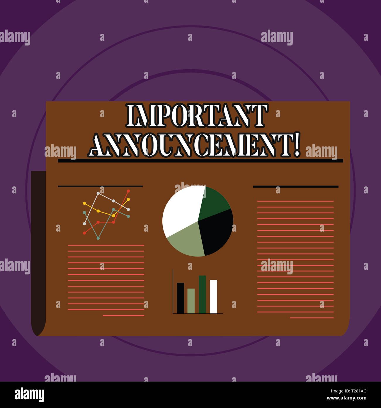 Conceptual hand writing showing Important Announcement. Concept meaning ...