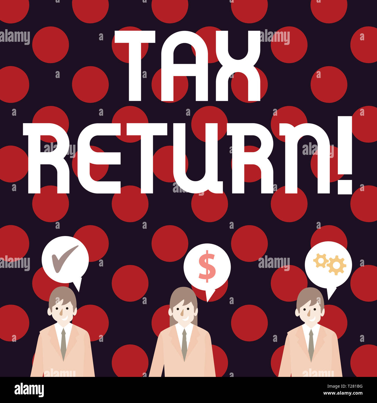 Handwriting text writing Tax Return. Conceptual photo form on which ...