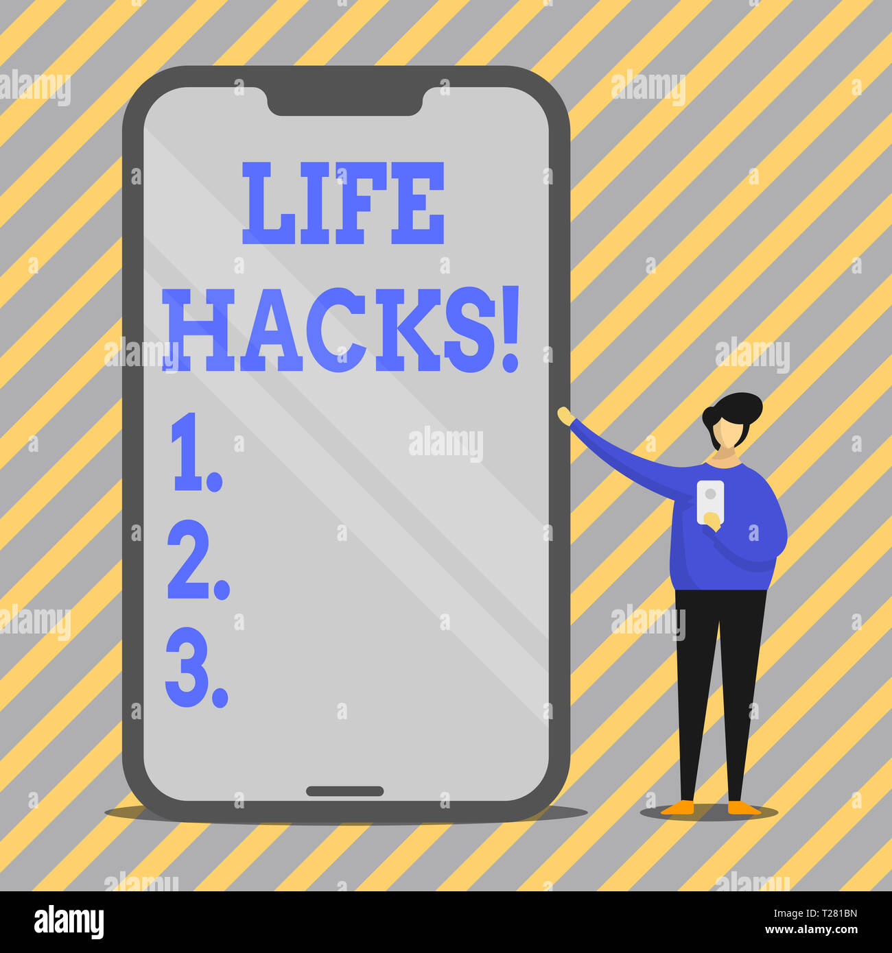 Writing note showing Life Hacks. Business concept for technique adopted ...