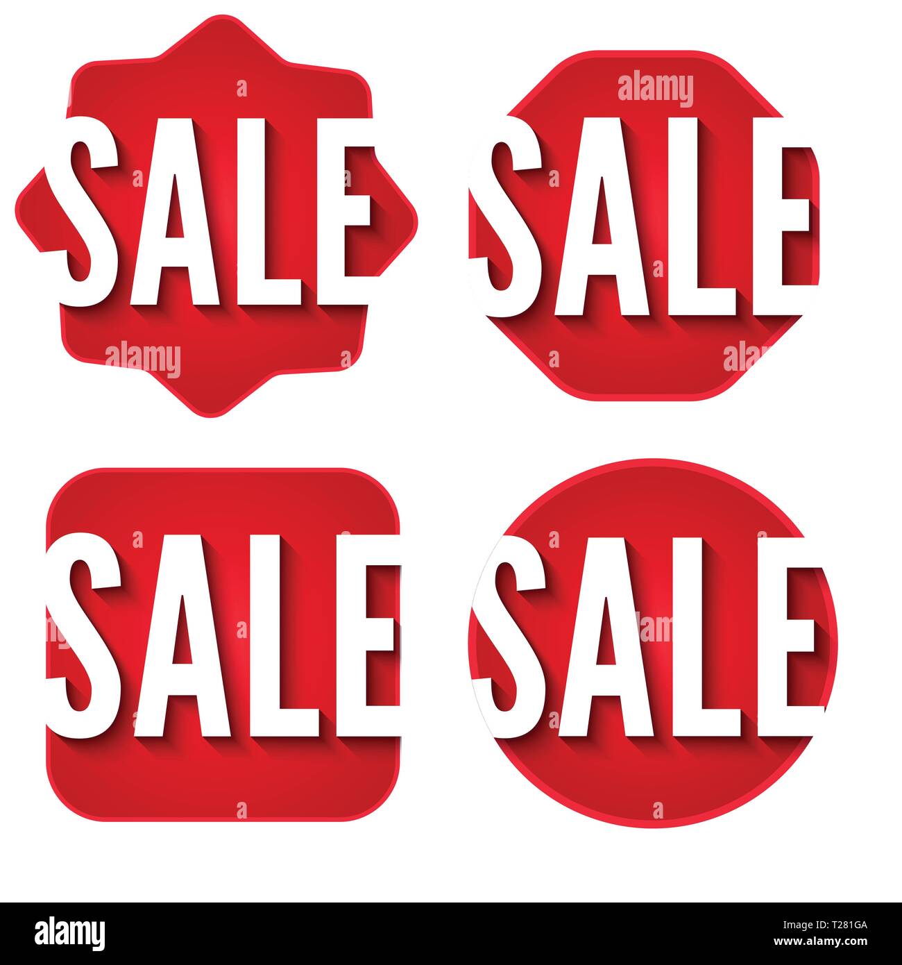 Sale stickers collection. Set of Promotional Vector Labels Stock Vector ...