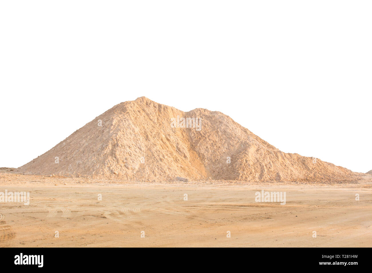 The Construction clay for road construction in working area, Picture ...