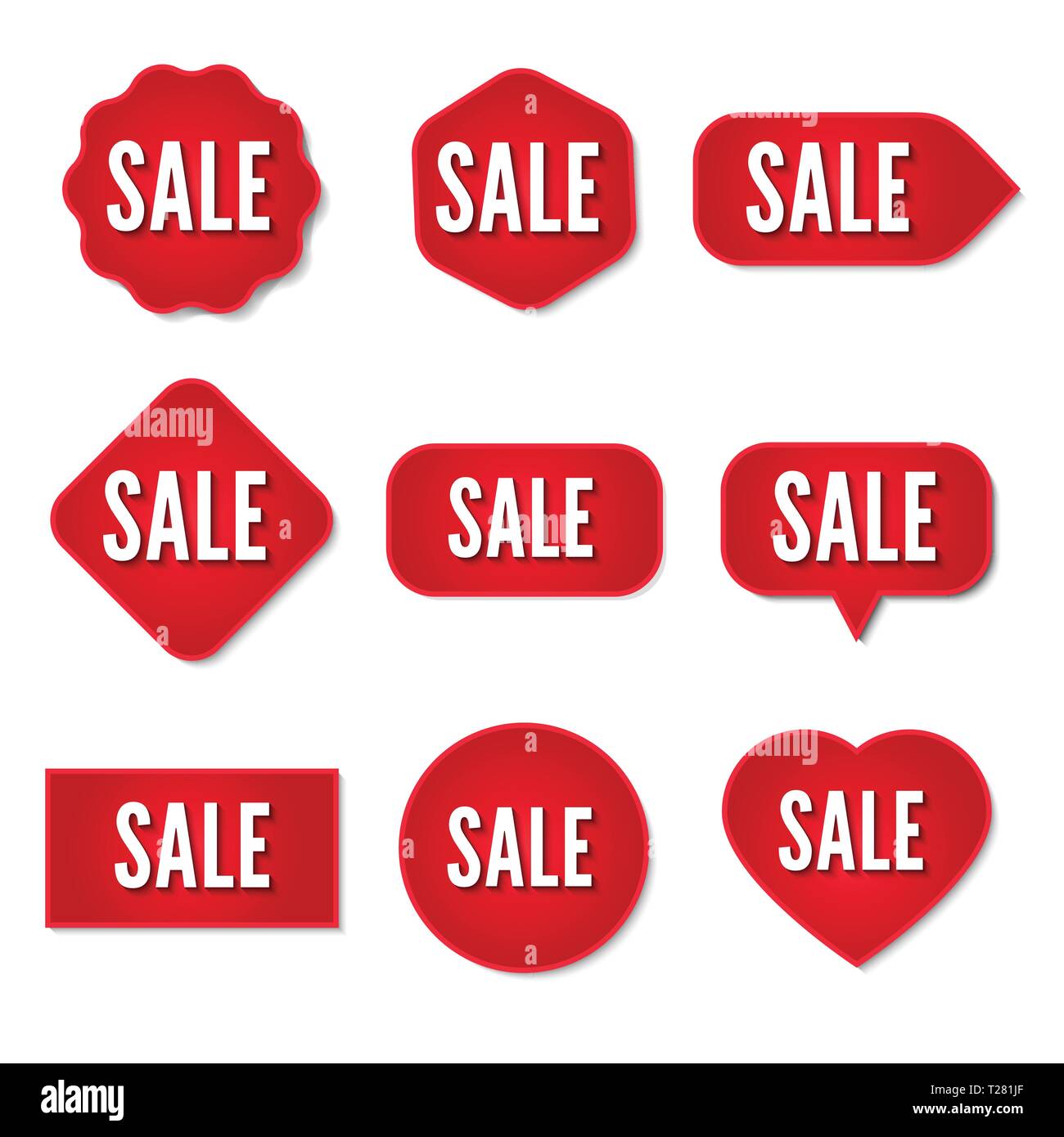 Sale stickers collection. Set of Promotional Vector Labels Stock Vector ...