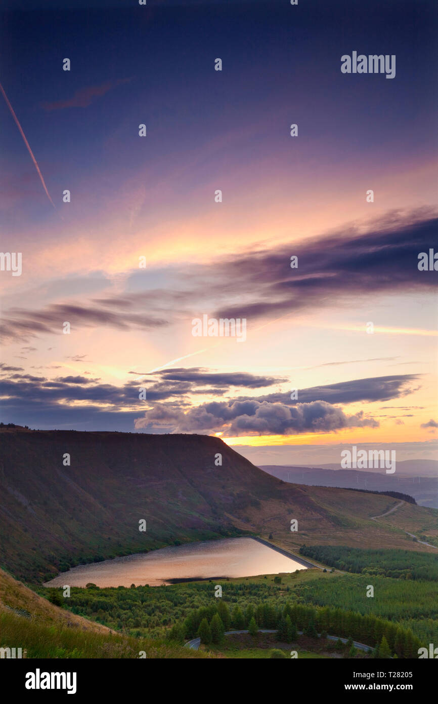 Craig y Llyn, Rhigos, Llyn Fawr, Rhondda, South Wales, U.K Stock Photo ...