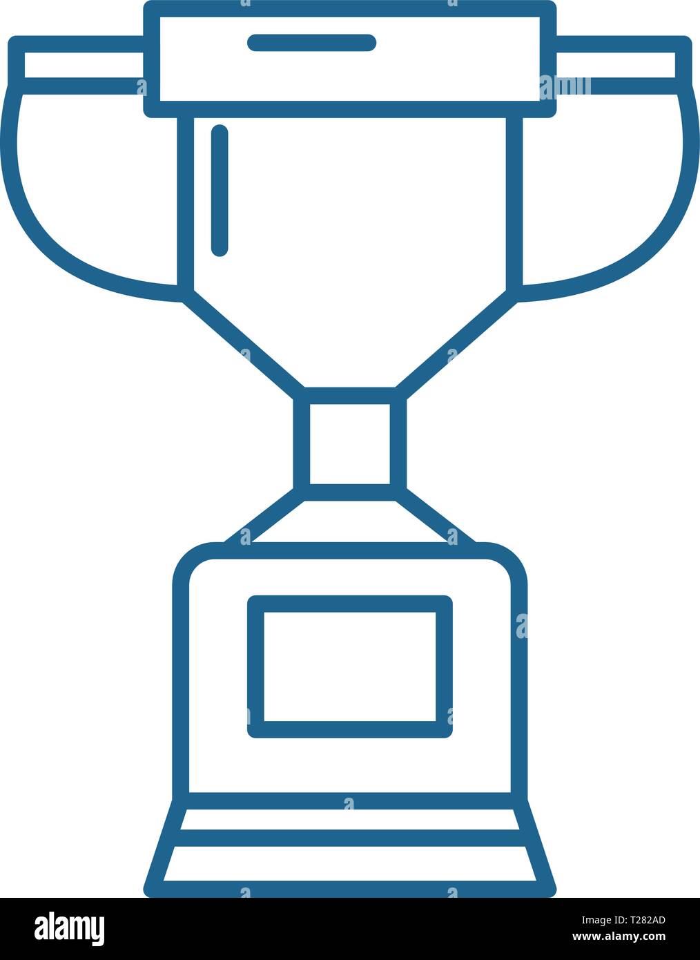 Championship cup line icon concept. Championship cup flat vector symbol ...