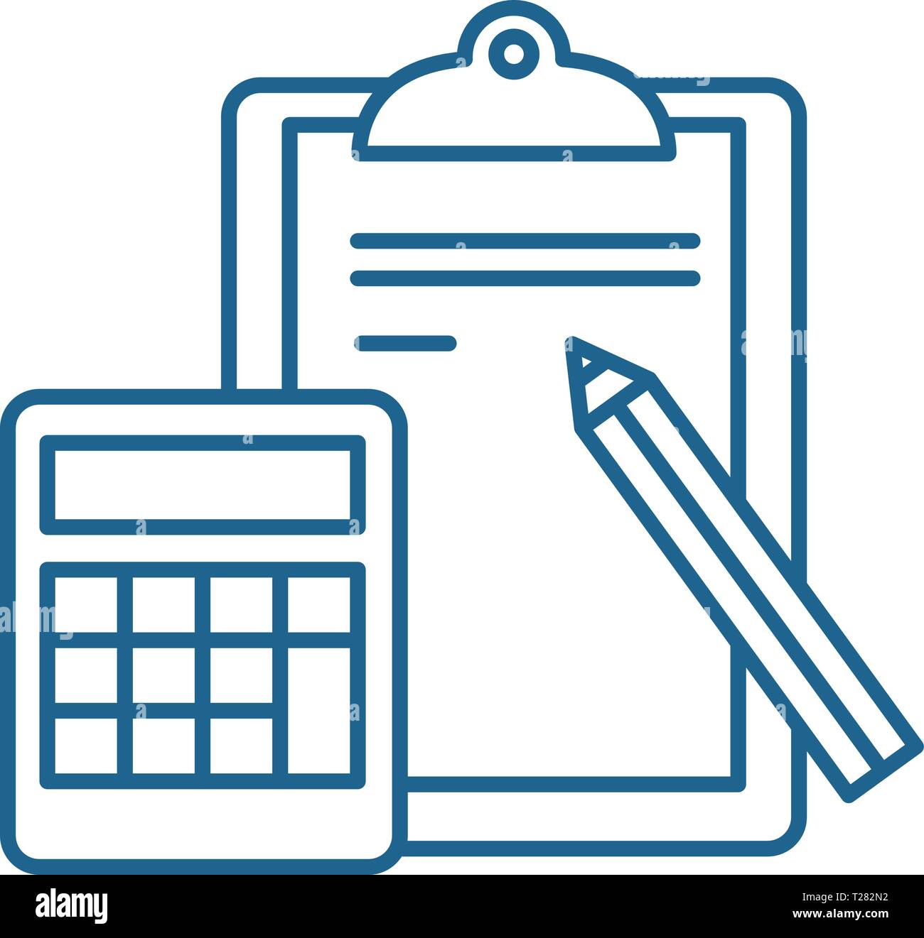 Controlling line icon concept. Controlling flat vector symbol, sign ...