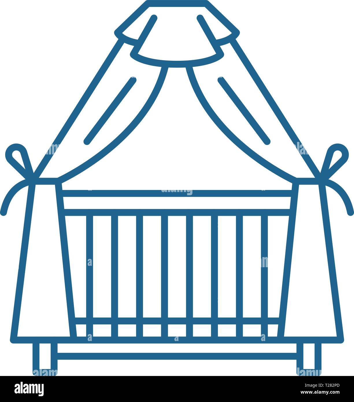 White cot nursery Stock Vector Images - Alamy