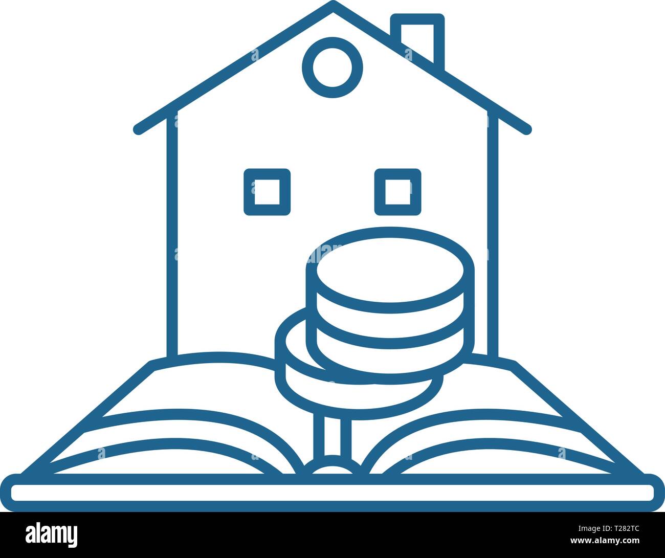 Credit history line icon concept. Credit history flat vector symbol ...