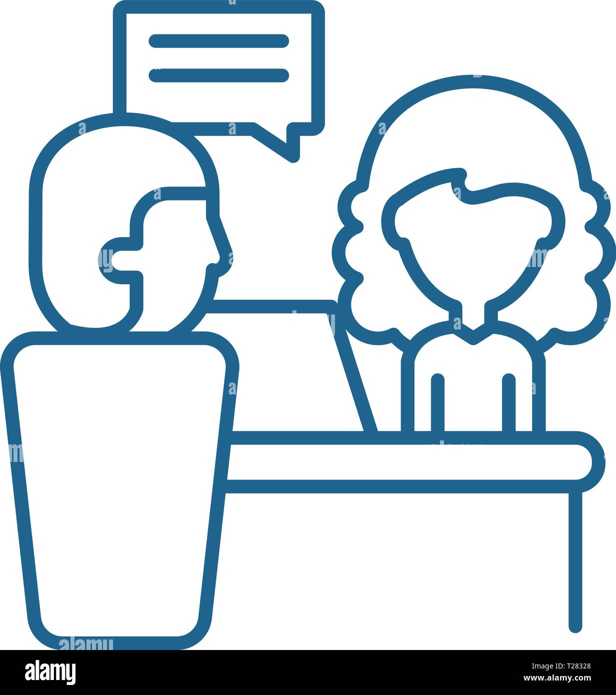 Directors orders line icon concept. Directors orders flat vector symbol ...