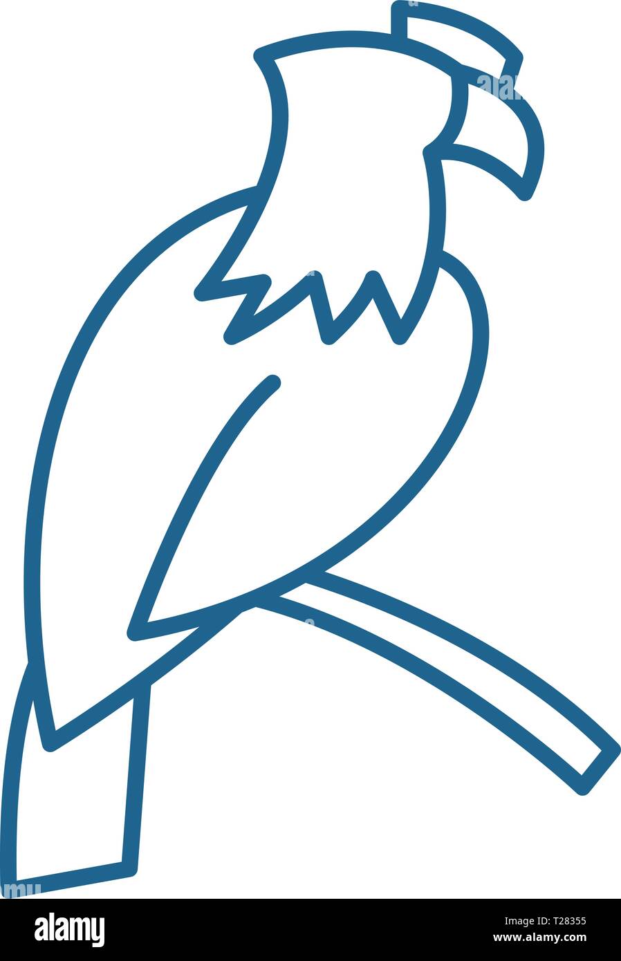 Eagle line icon concept. Eagle flat vector symbol, sign, outline ...