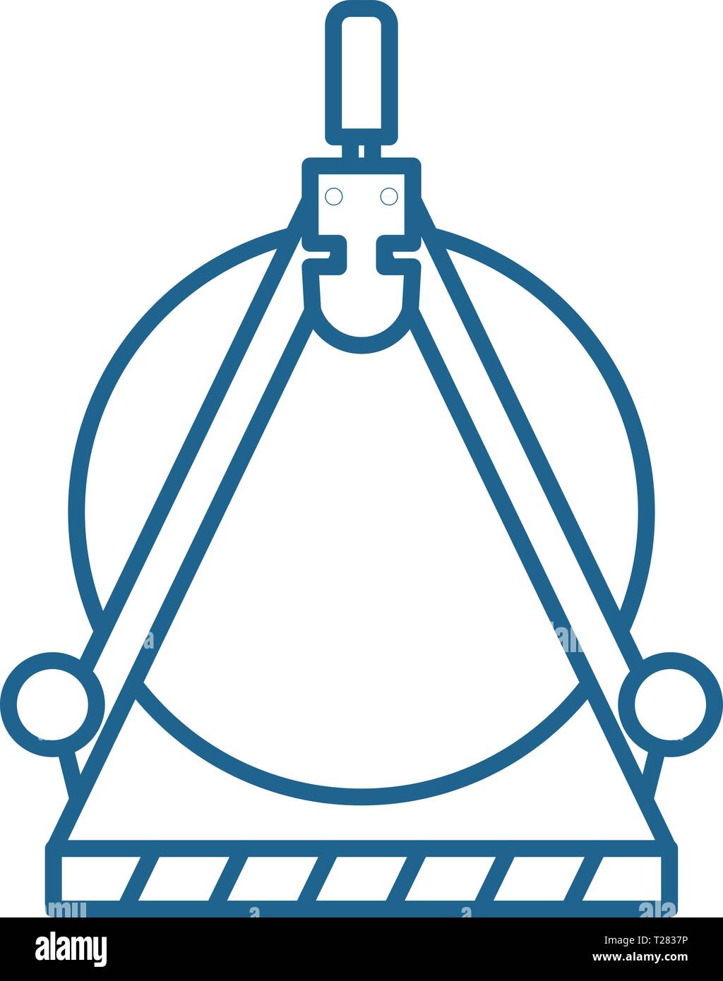 Engineering calculation line icon concept. Engineering calculation flat ...