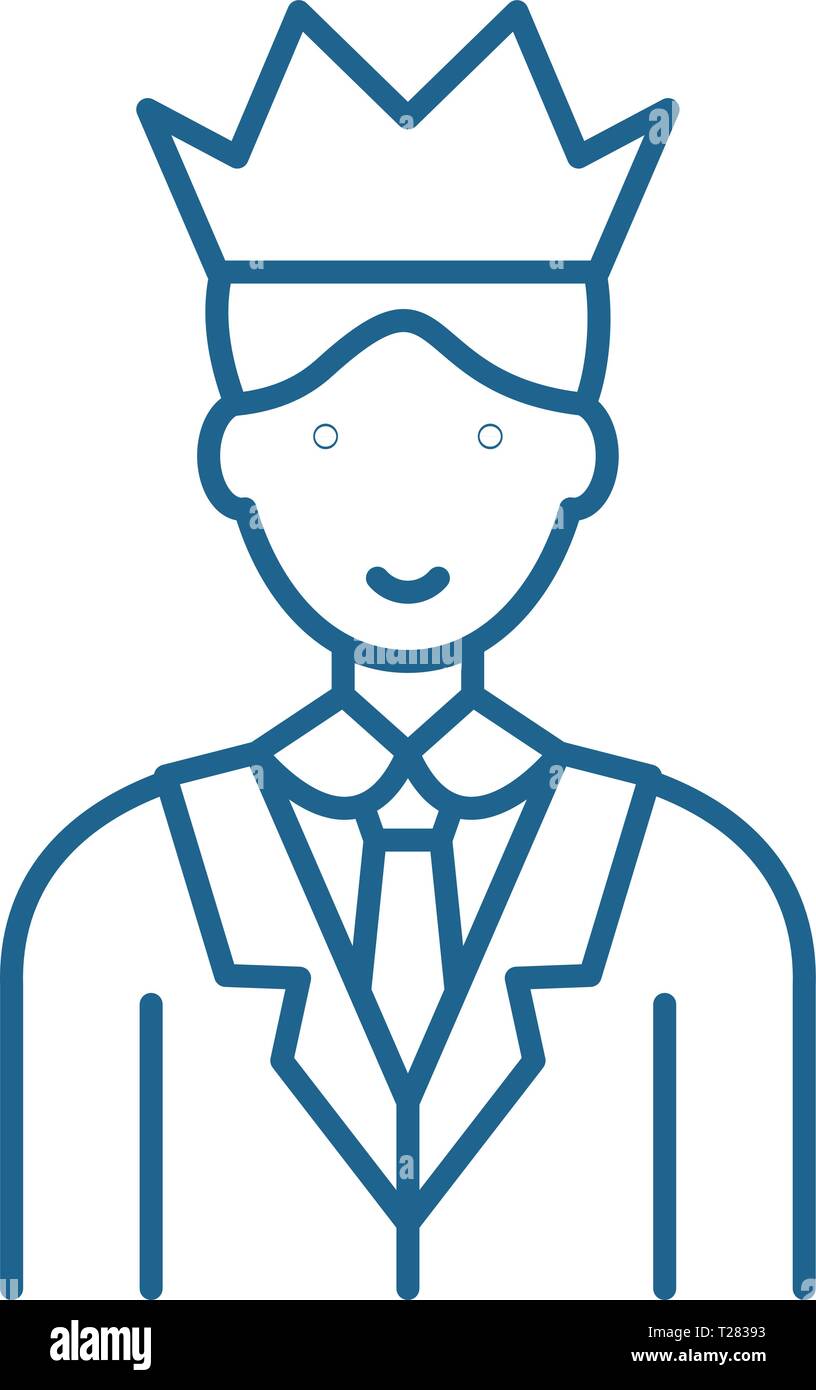 Expert line icon concept. Expert flat vector symbol, sign, outline ...