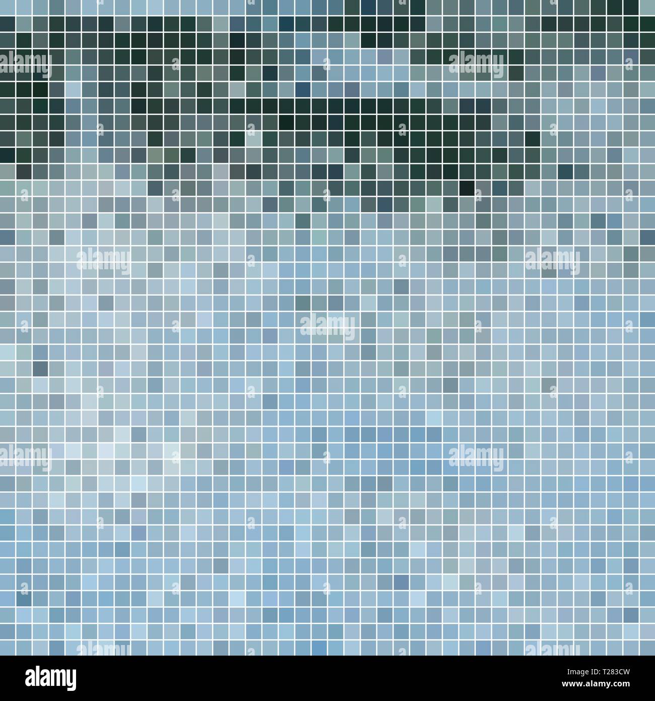 abstract vector square pixel mosaic background - blue Stock Vector ...