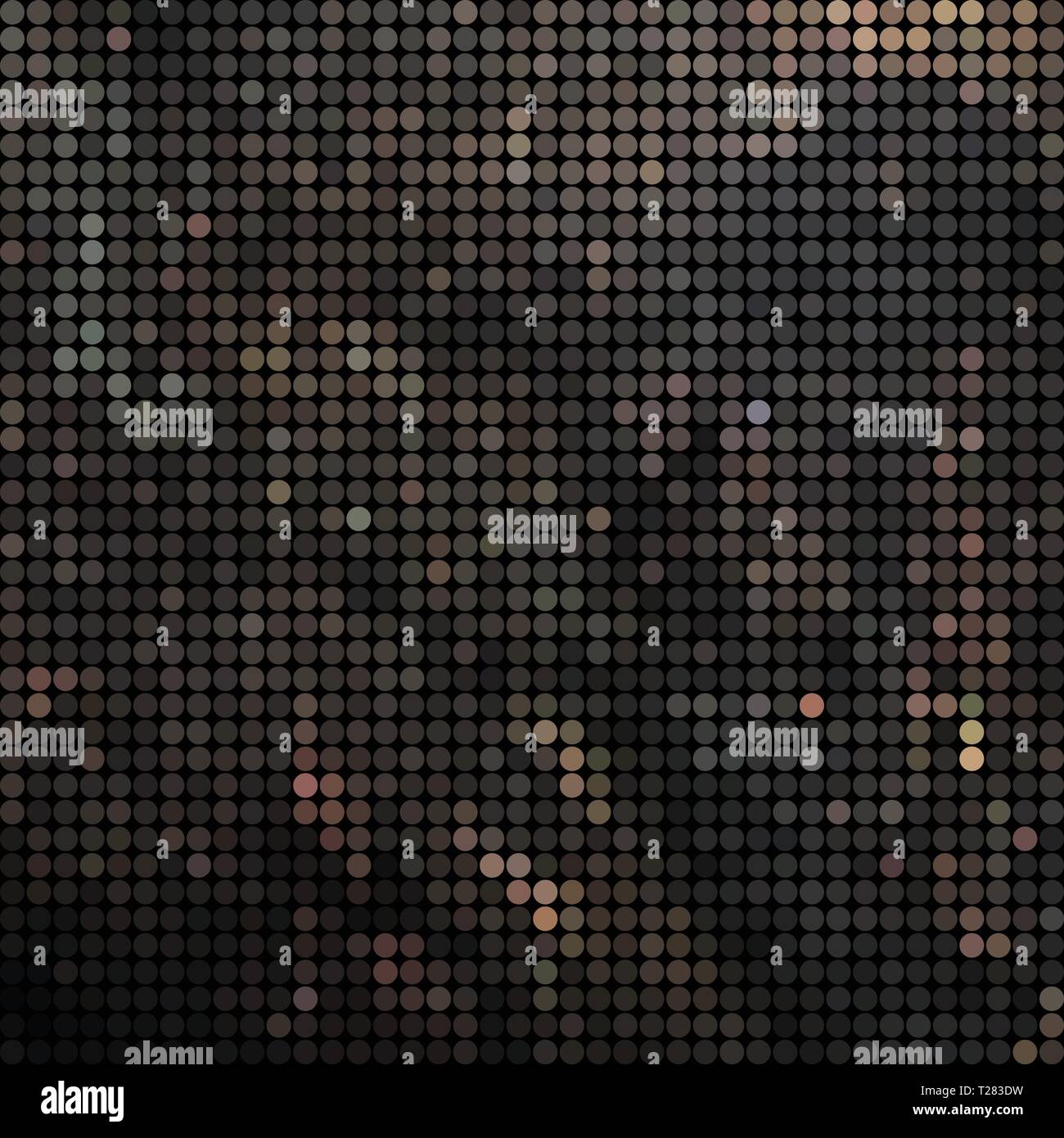 abstract vector colored round dots background - dark brown Stock Vector ...