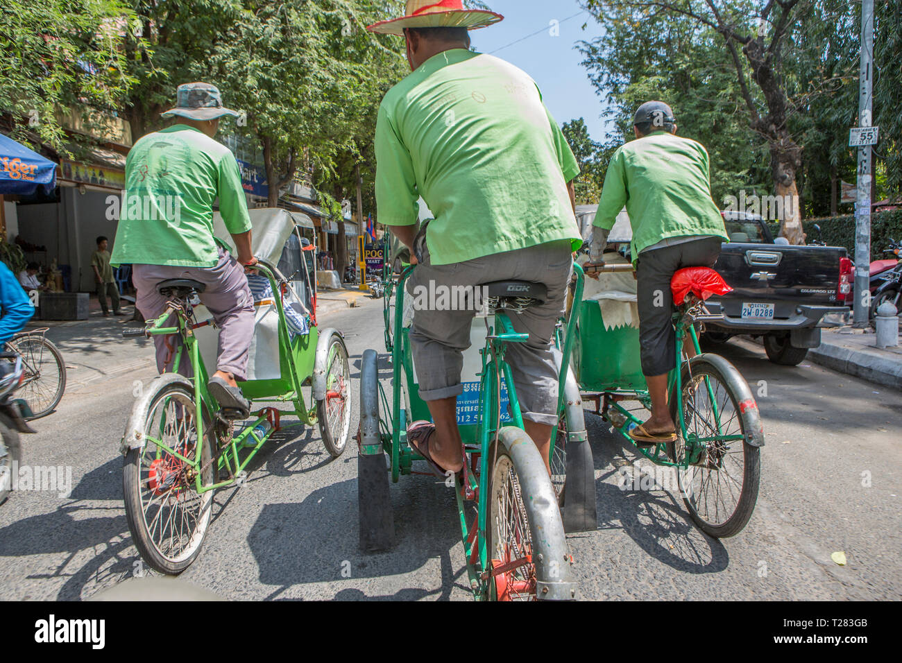 Cyclos in Phonm Penh, Cambodia Stock Photo - Alamy