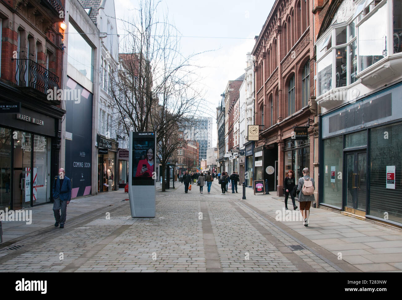 Empty street in manchester city hi-res stock photography and images - Alamy