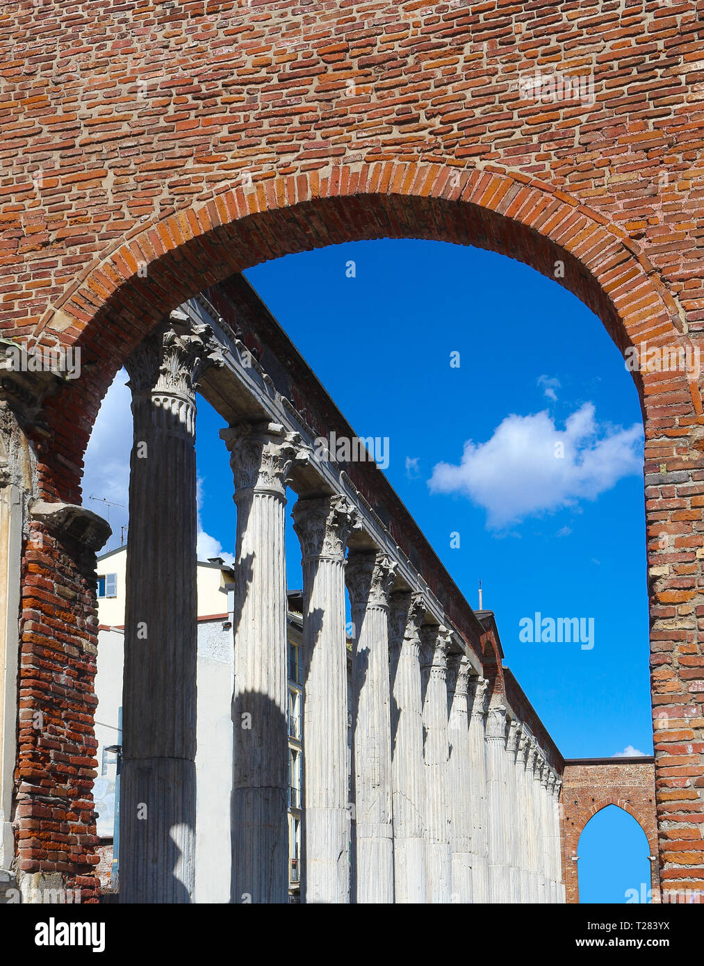 Milan, Italy, the Columns of San Lorenzo Stock Photo - Alamy
