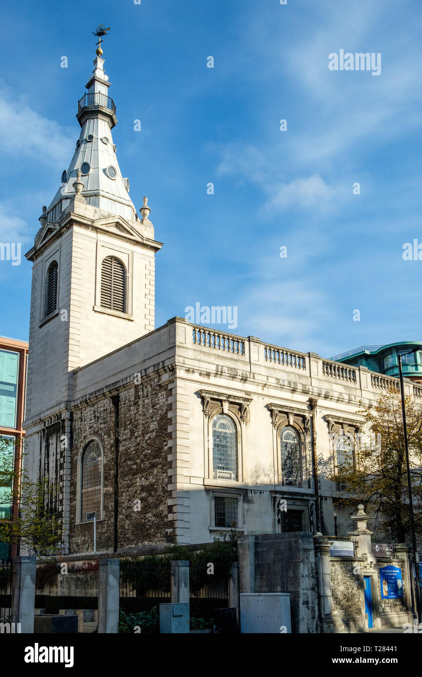St Nicholas Cole Abbey, Queen Victoria Street, Queenhithe, London Stock ...