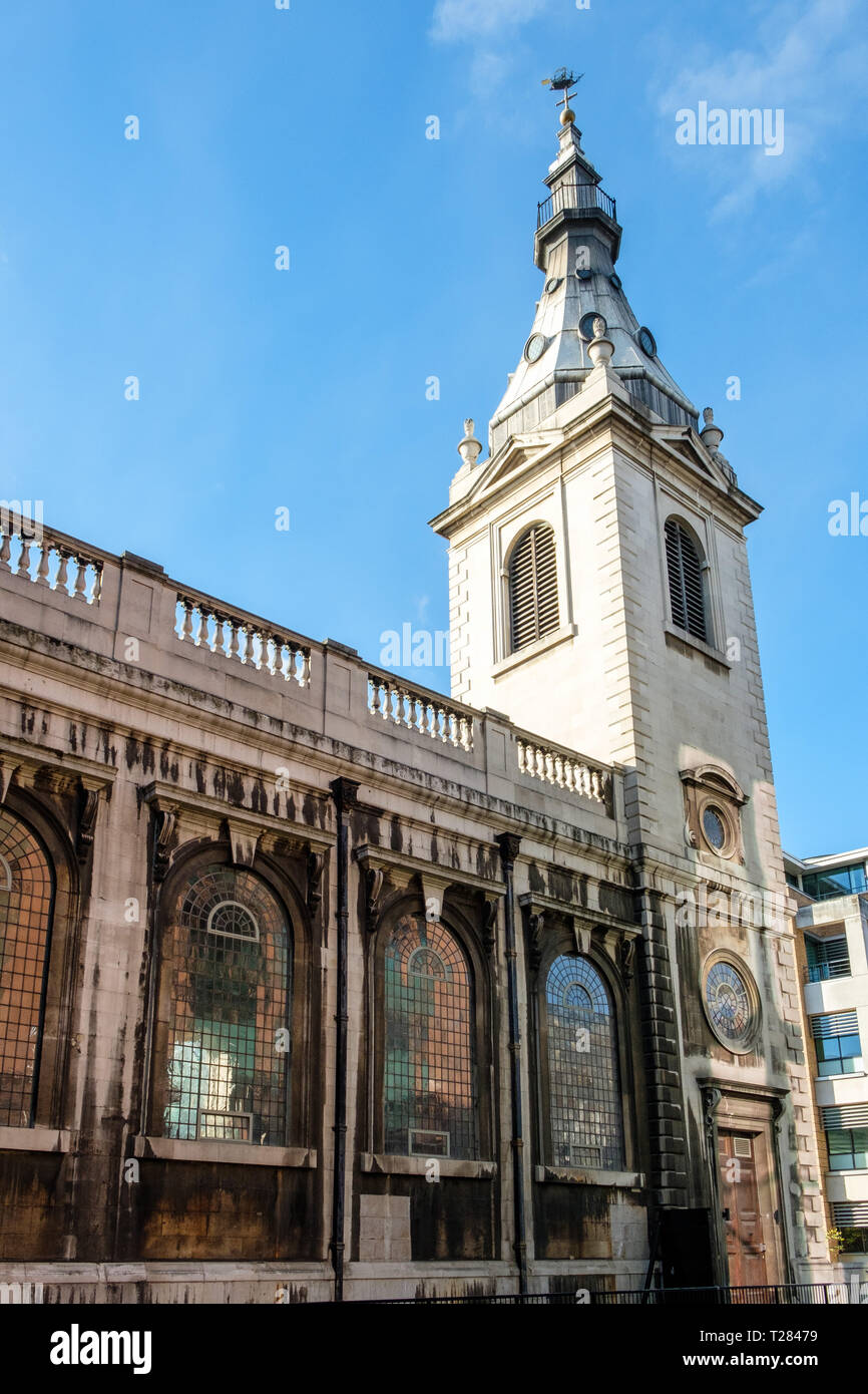 St Nicholas Cole Abbey, Queen Victoria Street, Queenhithe, London Stock ...