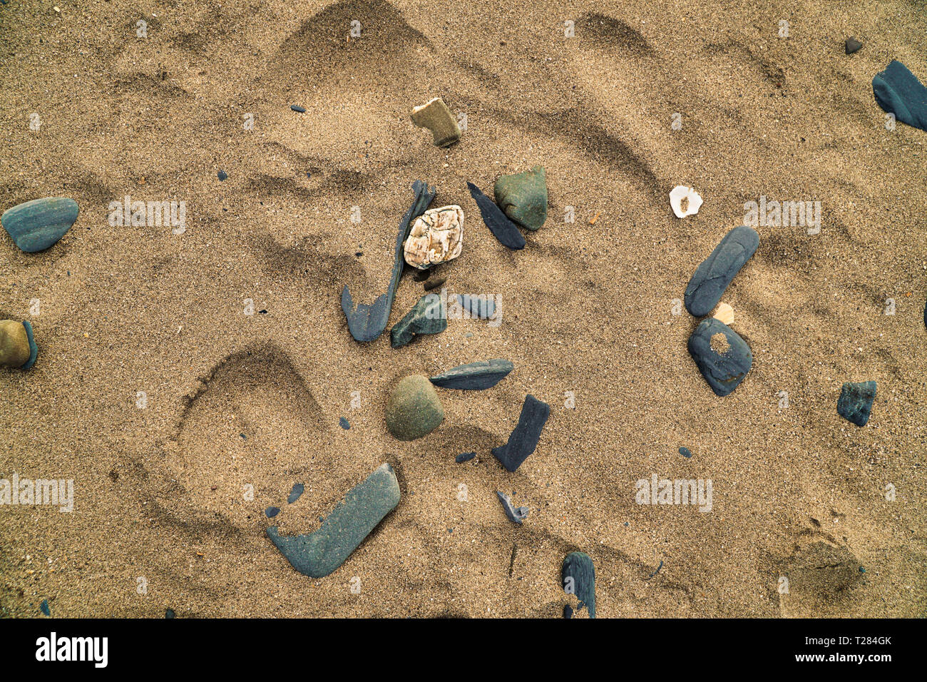 Beach - Sand & Pebbles Stock Photo - Alamy