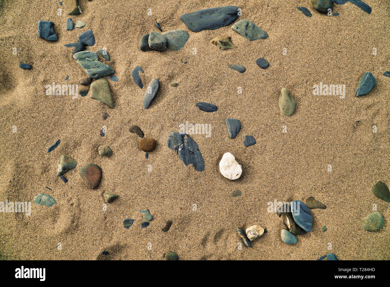 Beach - Sand & Pebbles Stock Photo - Alamy