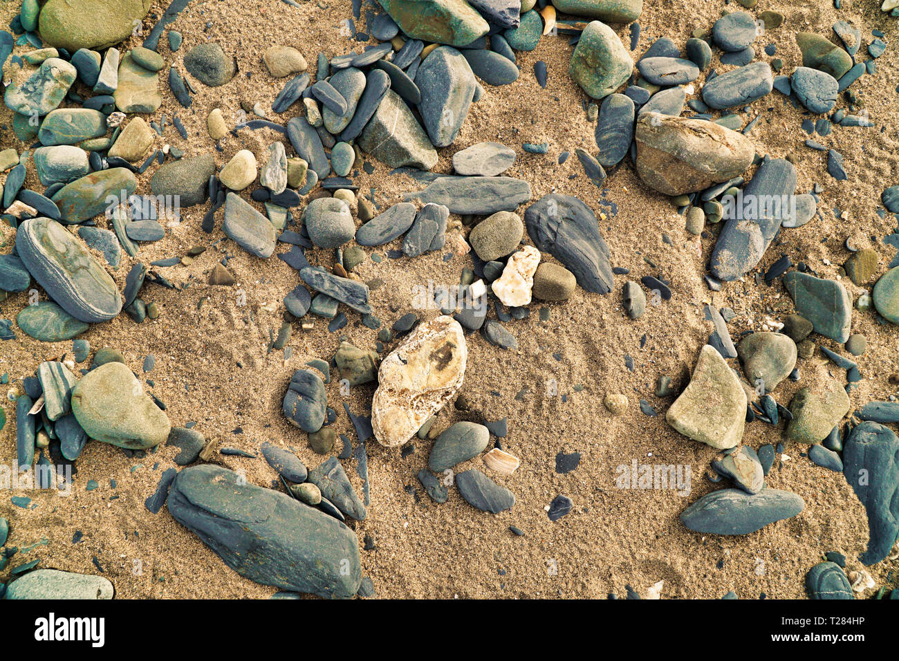 Beach - Sand & Pebbles Stock Photo - Alamy