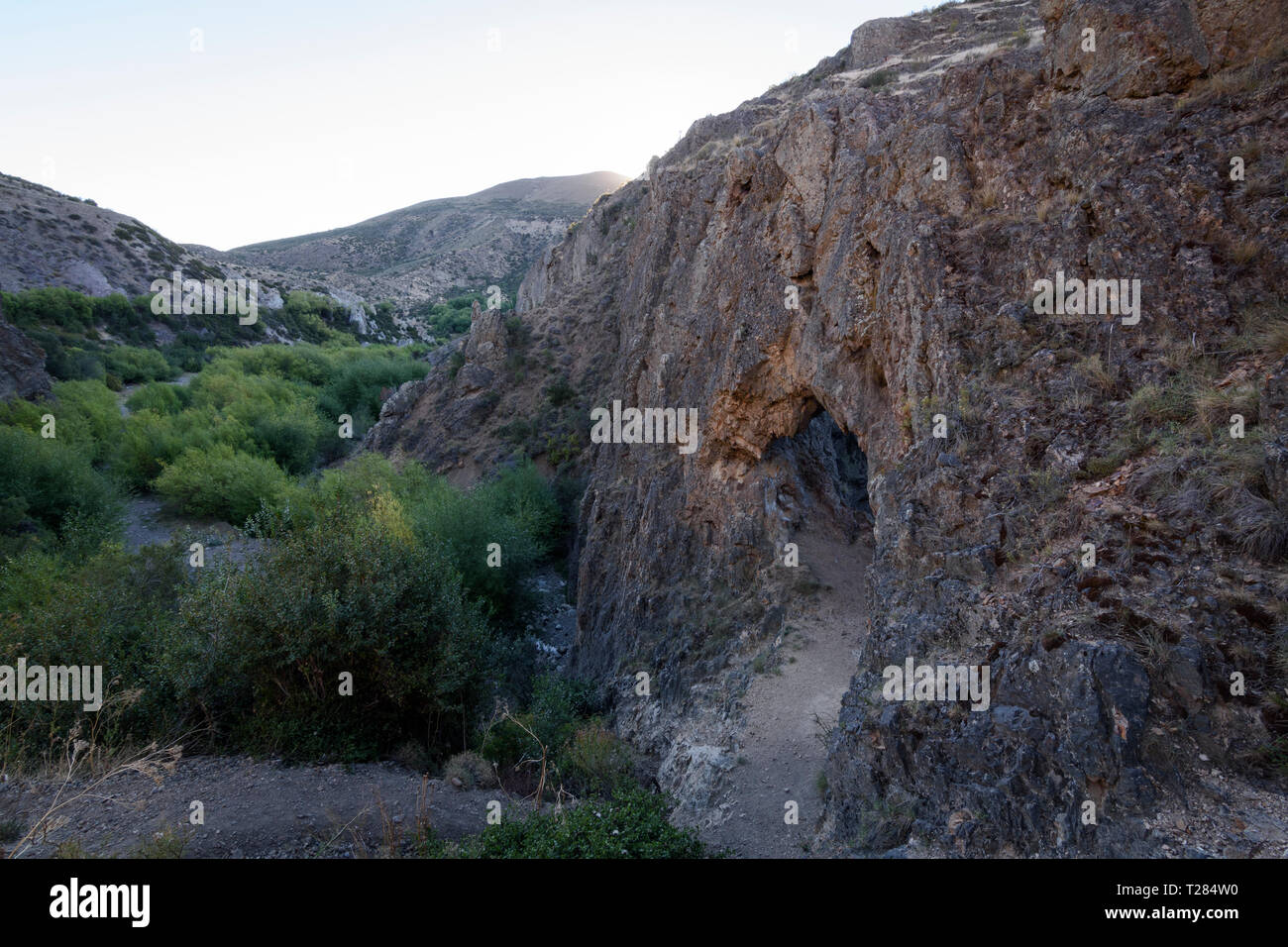 Natural rock formation with shape of door Stock Photo - Alamy