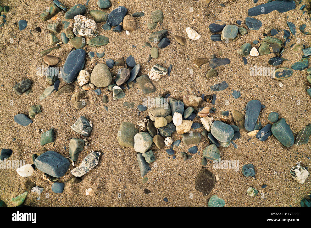 Beach - Sand & Pebbles Stock Photo - Alamy
