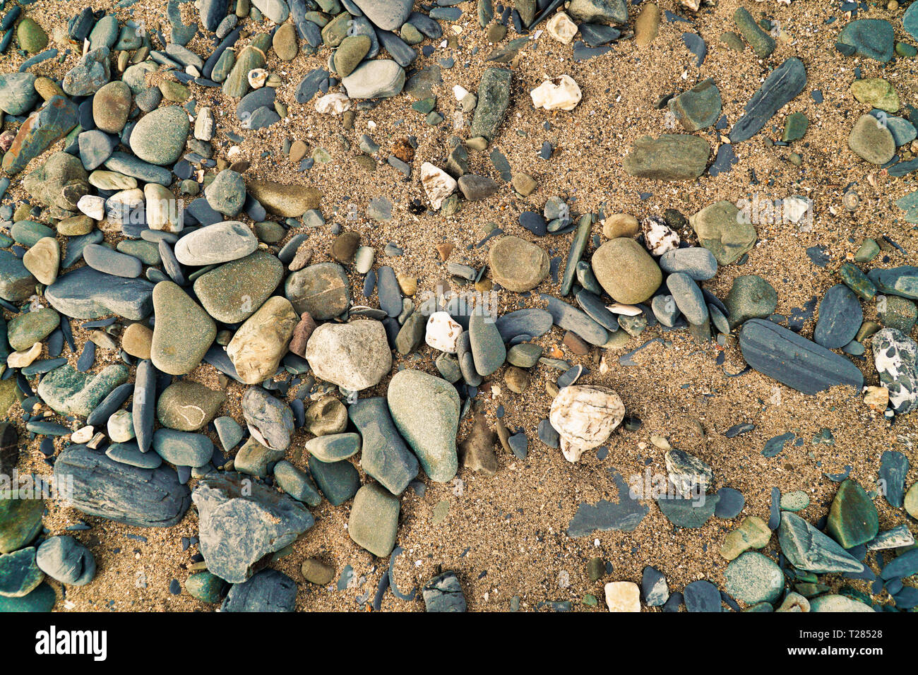 Beach - Sand & Pebbles Stock Photo - Alamy