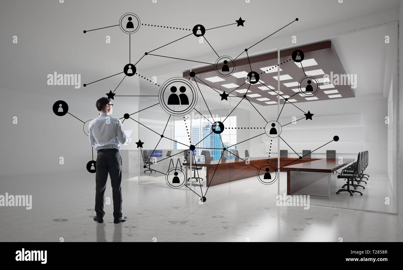 Networking and social communication concept as effective point for ...