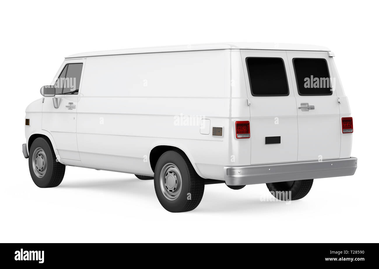 Delivery Van Isolated Stock Photo - Alamy